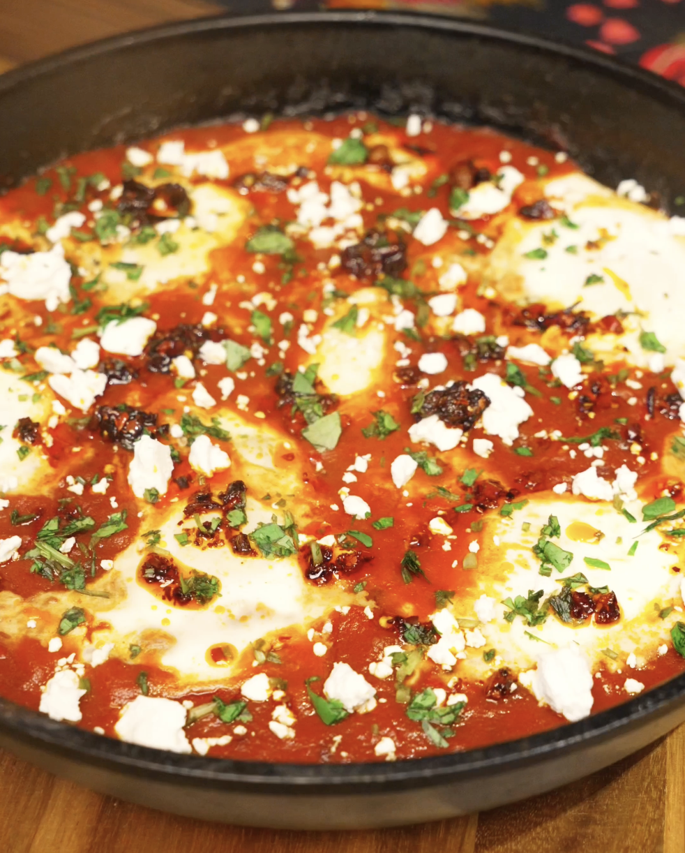 Chili Oil Shakshuka - I Am Never Full